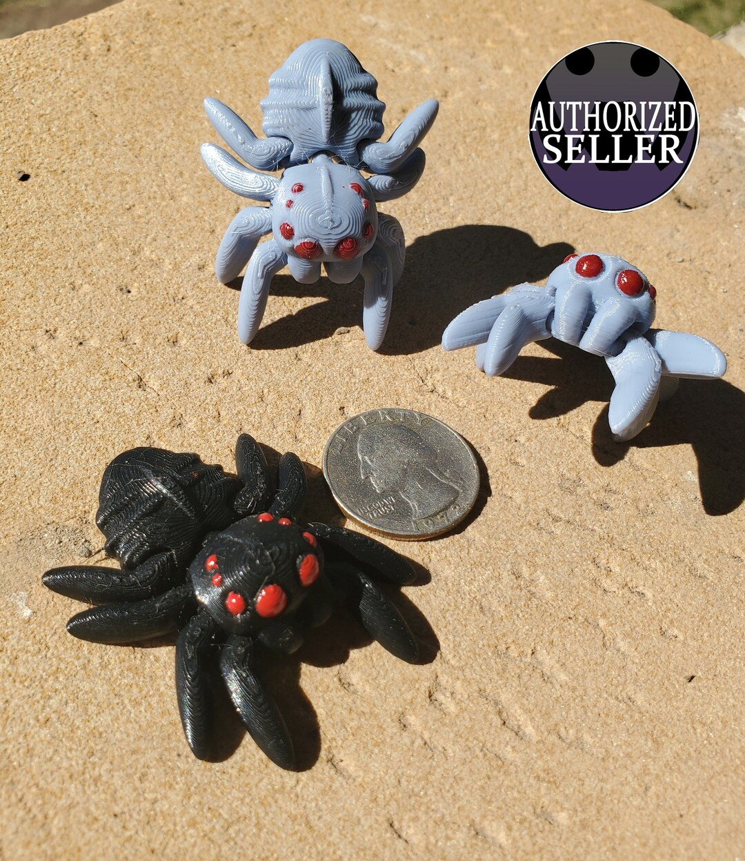Tiny Articulating Poseable Spiders - Etsy Canada
