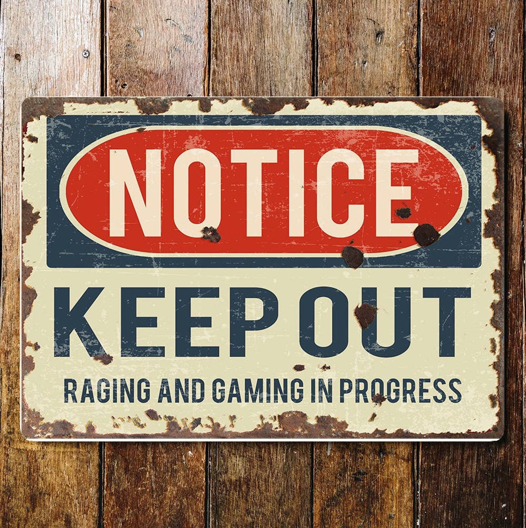 Keep Out Notice Vintage Look Art Sign Plaque - Etsy
