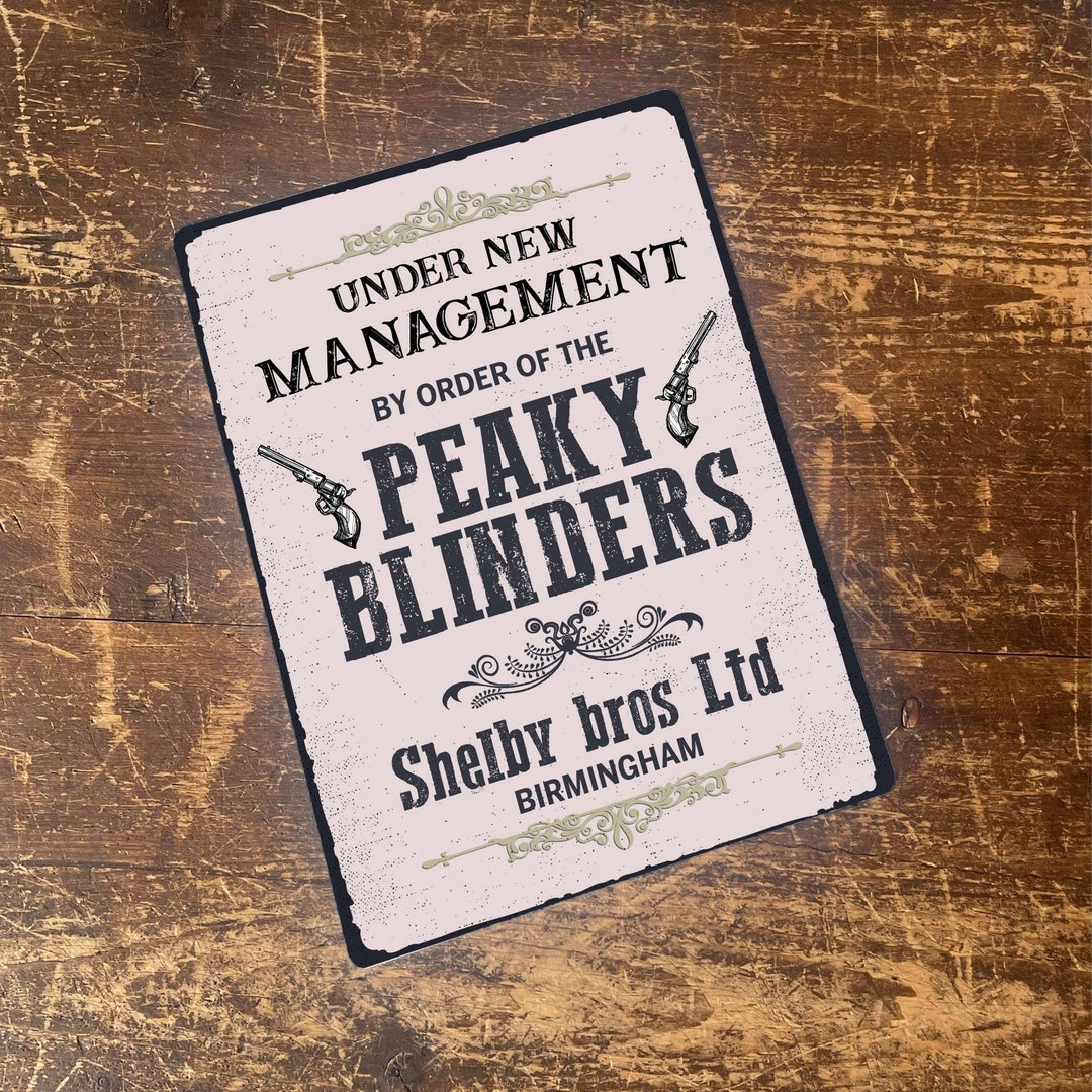 Peaky Blinders Under New Management Metal Sign - Etsy