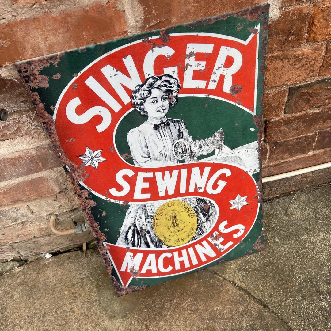 Genuine Singer Sewing Machine S Metal Sign - Etsy