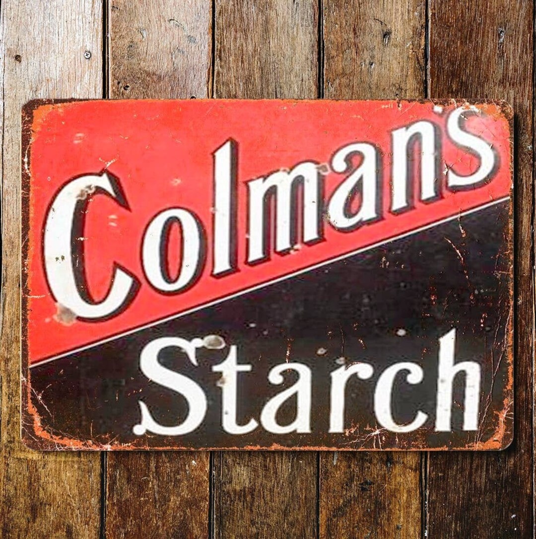 Colmans Starch Metal Advertising Wall Sign - Etsy