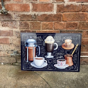 Fresh Roast Coffee Menu No2 Metal Sign Plaque - Etsy