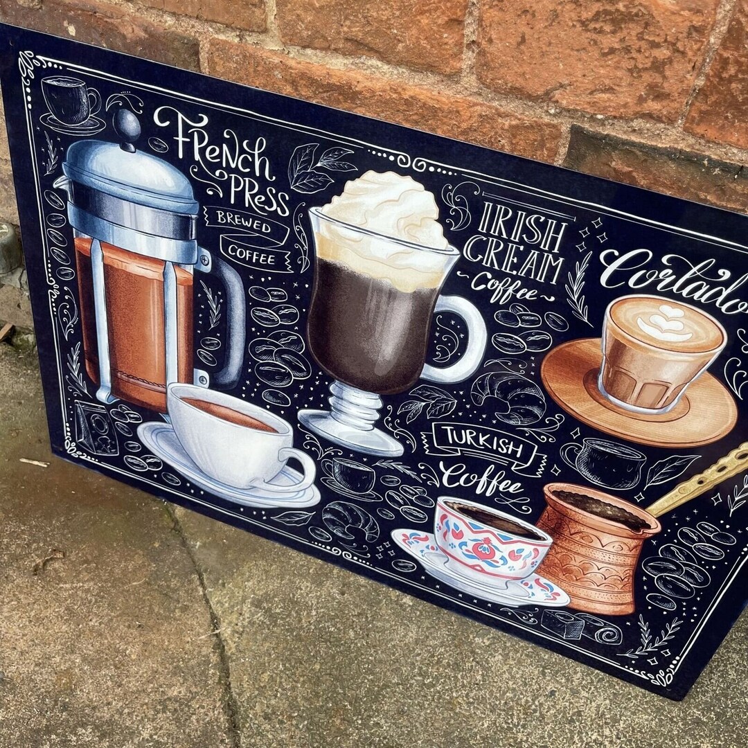 Fresh Roast Coffee Menu No2 Metal Sign Plaque - Etsy