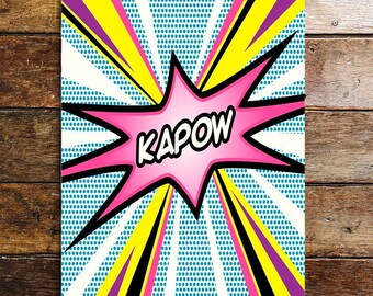 Kapow Sign - Etsy UK
