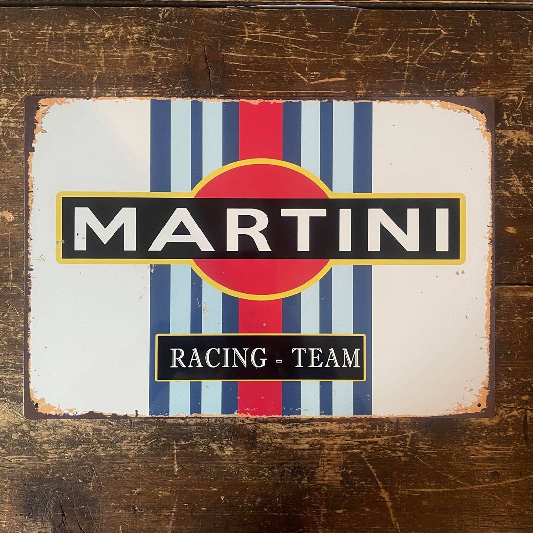 Martini Racing Team Metal Advertising Wall Sign - Etsy