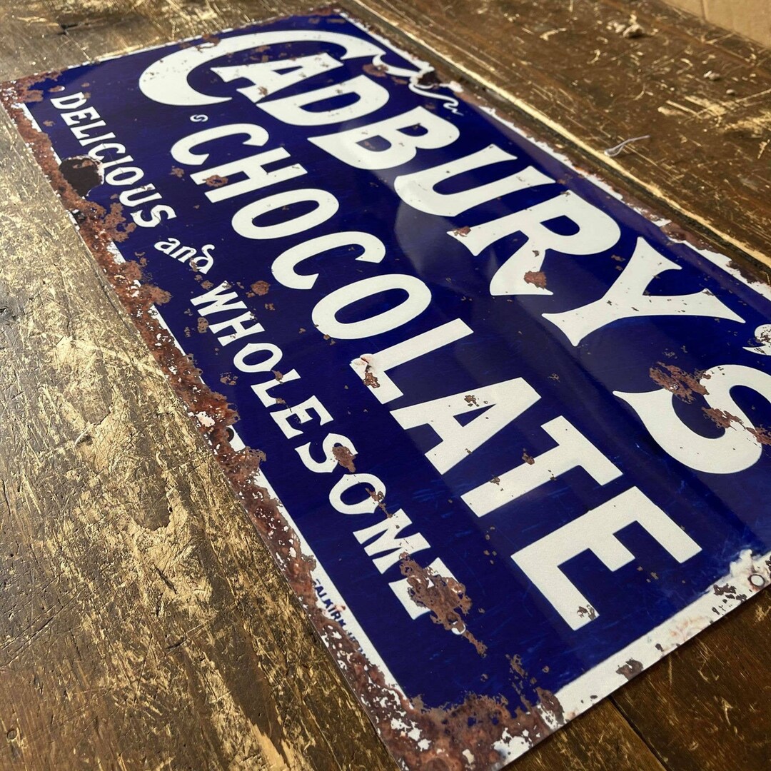 Cadburys Chocolate Purple Metal Tin Sign - Etsy