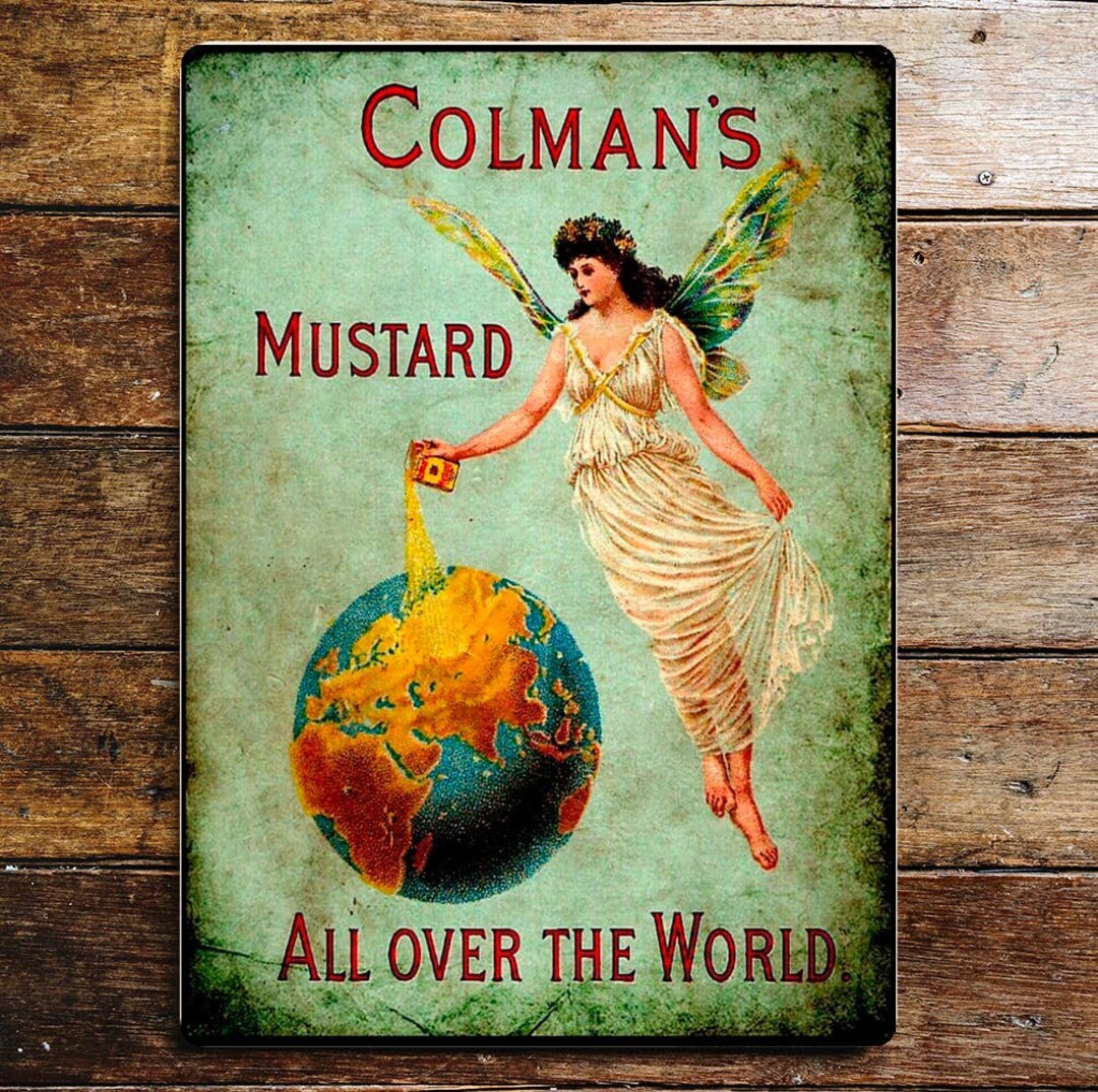 Colmans Mustard All Over the World Metal Sign - Etsy