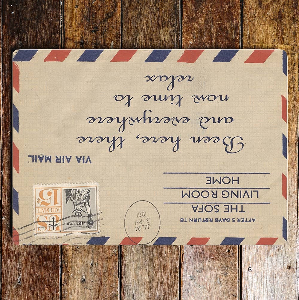 1961 Us Mail Envelope Air Mail Metal Wall Sign Plaque - Etsy