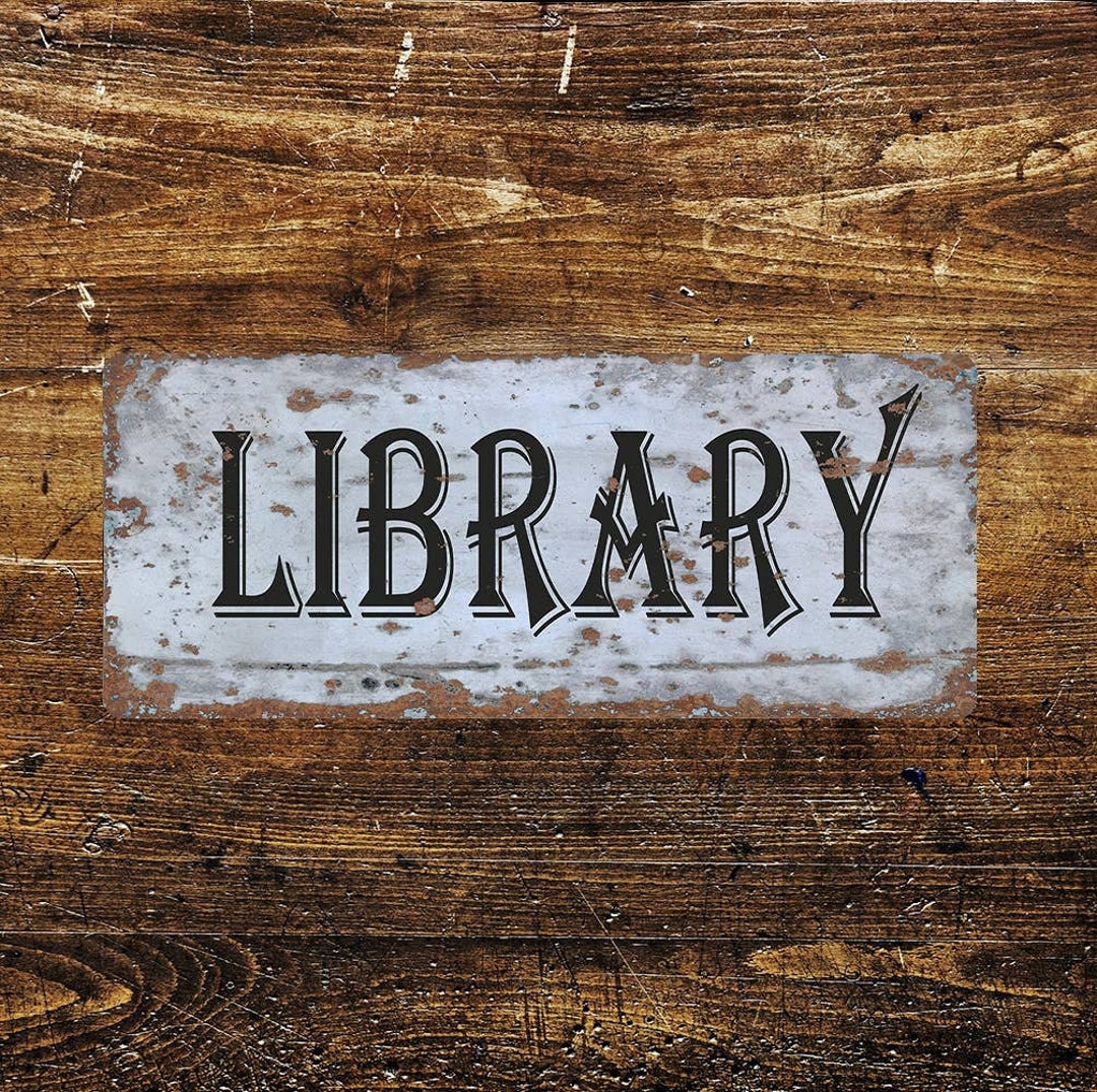 Library Notice Novelty Fun Metal Sign - Etsy