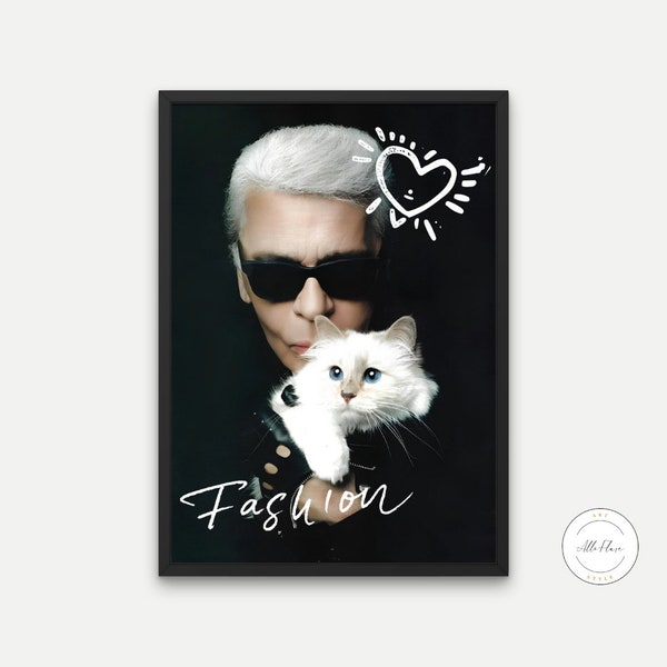 Karl Lagerfeld Poster - Etsy