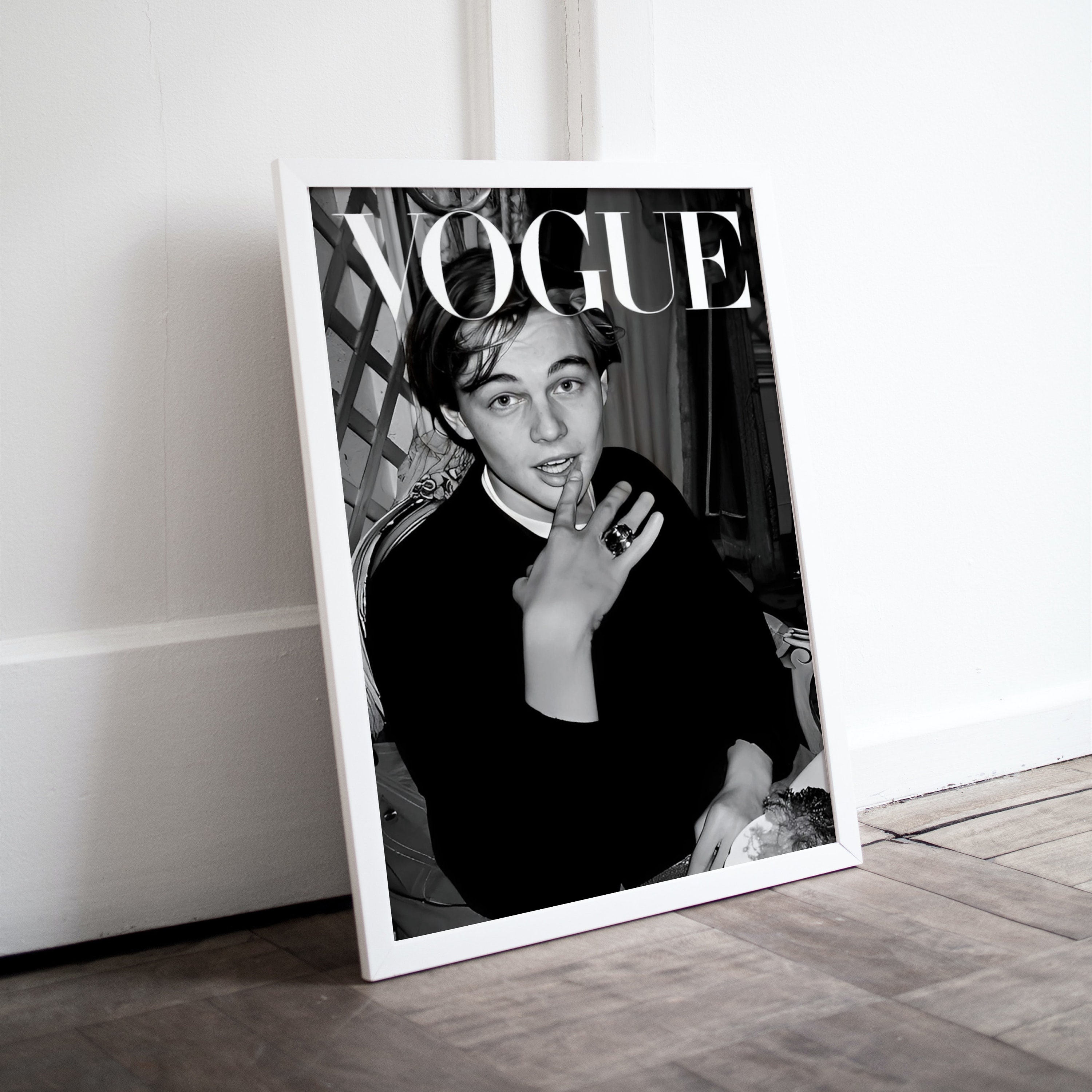 Leonardo Dicaprio Vogue Poster PRINTABLE Vintage Magazine Art - Etsy