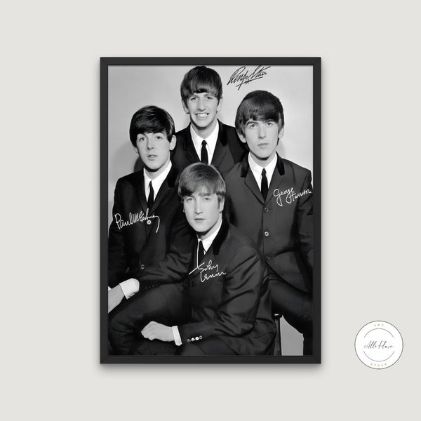 Beatles Autographed Poster - Etsy