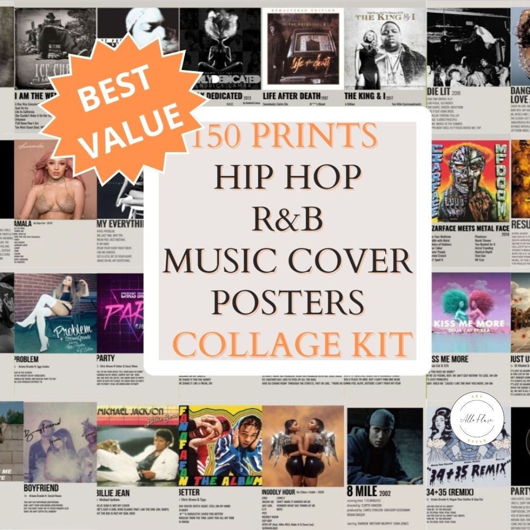 150 PCS Hip-hop R&B Rap Minimalist Music Posters INSTANT DOWNLOAD ...