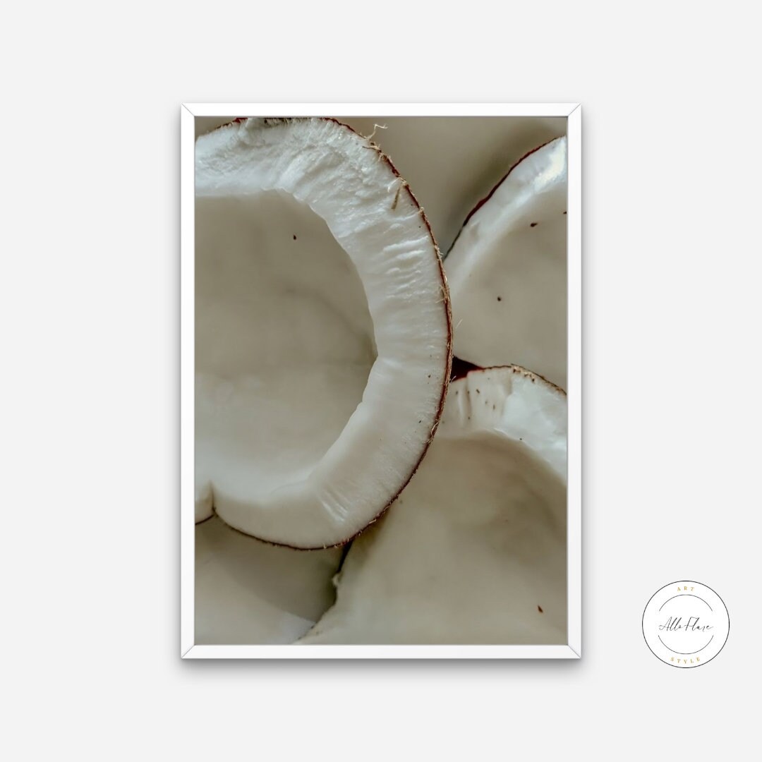 Coconut Print INSTANT DOWNLOAD Luxury Wall Art Beachy Wall - Etsy