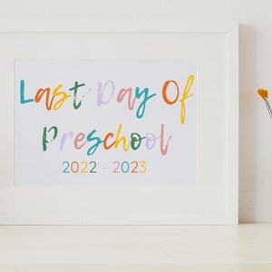 DIGITAL DOWNLOAD | First Day of School Printable Sign | Boho Rainbow ...