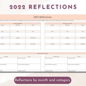 2023 Yearly Goal Setting Worksheet Workbook Spreadsheet Google Sheets ...