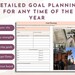 2023 Goal Setting Spreadsheet Worksheet Google Sheets Goal Planning - Etsy