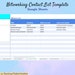 Networking Contact List Template, Google Sheets, Jobs Spreadsheet ...