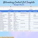 Networking Contact List Template, Google Sheets, Jobs Spreadsheet ...