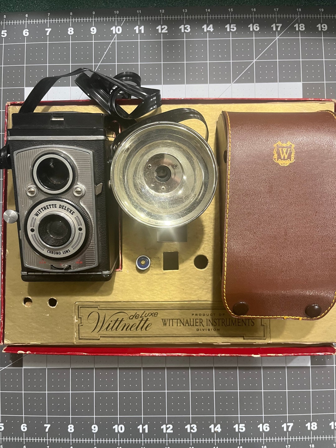 1950s Wittnette Deluxe Reflex Camera and Flash Kit Vintage - Etsy
