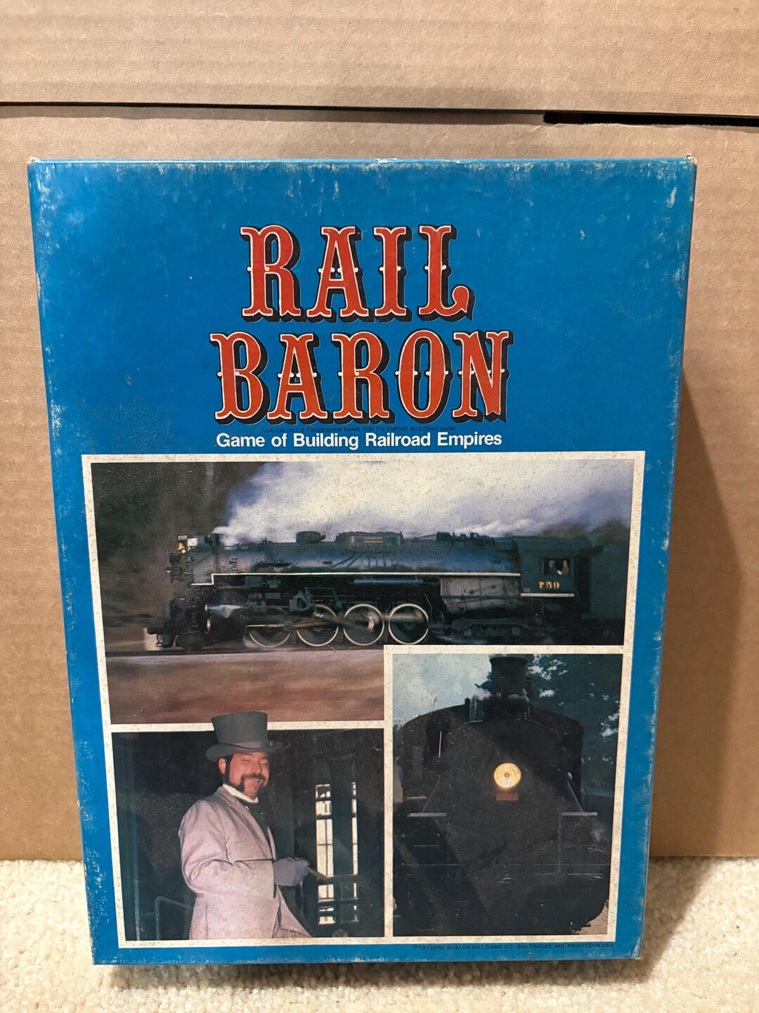 1977 Rail Baron Railroad Board Game - Etsy