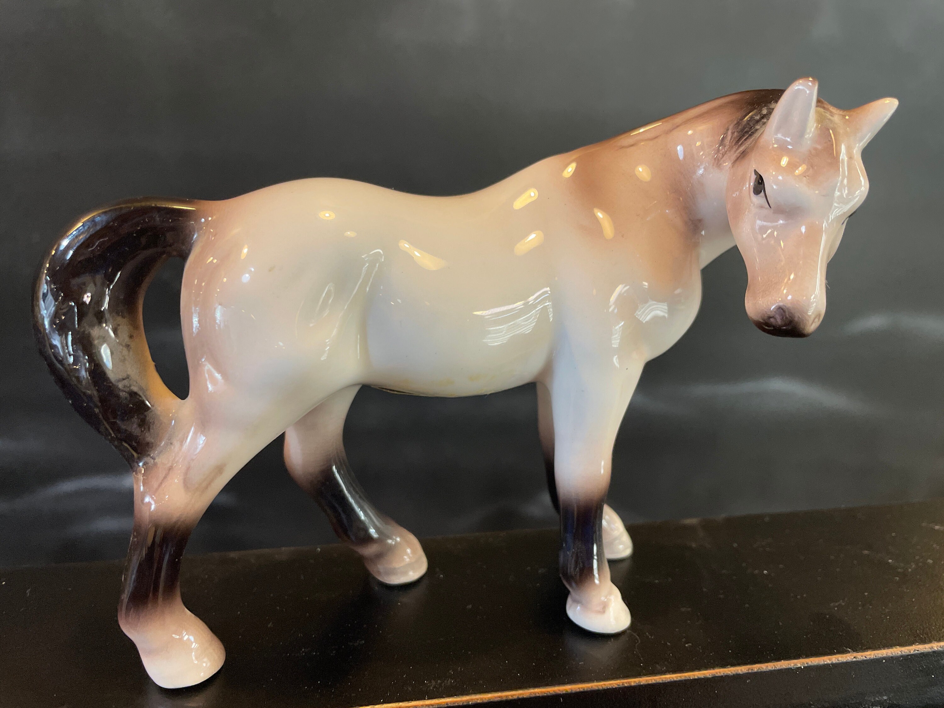 Vintage Enesco Horse Figurine - Etsy