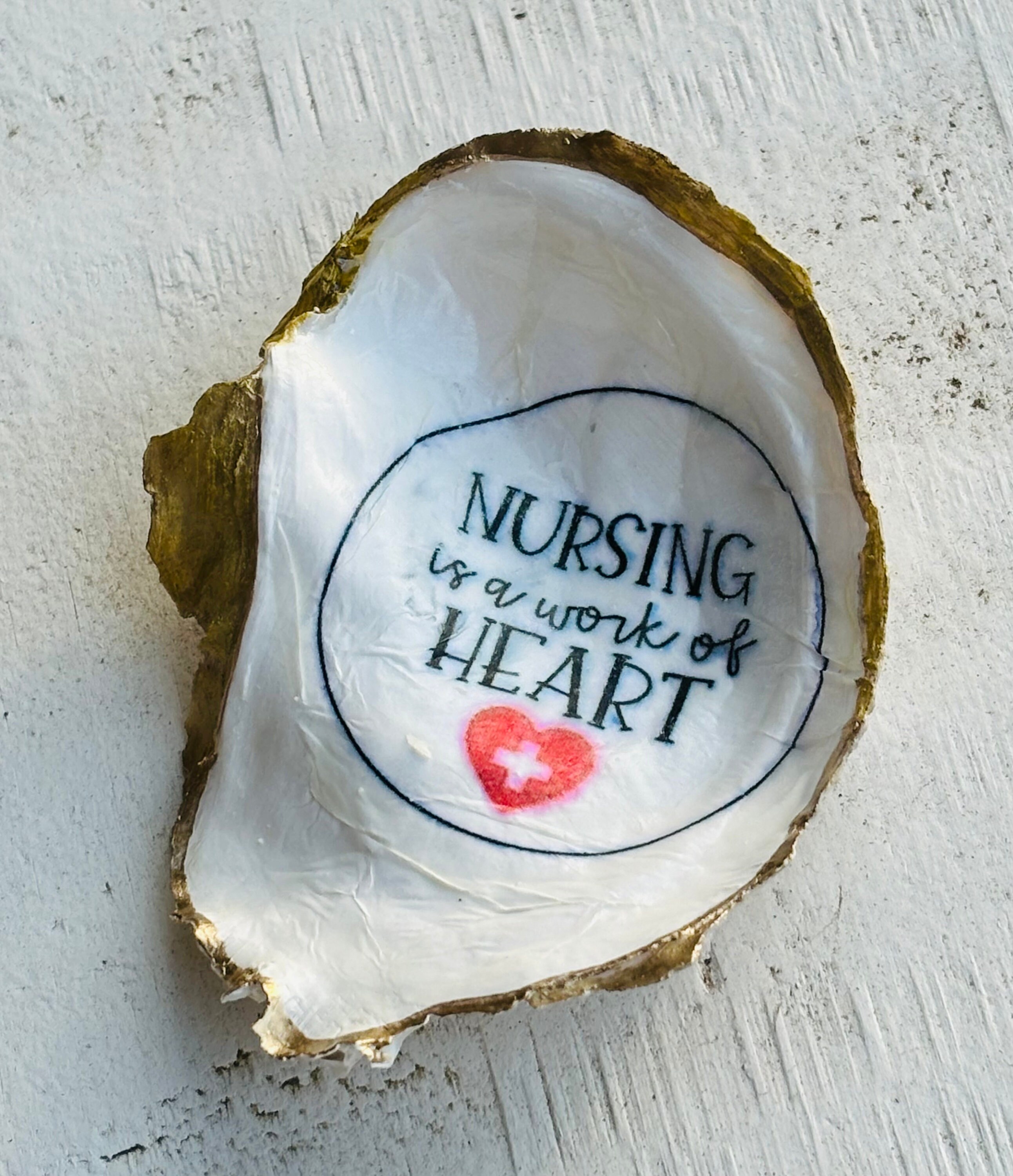 Nurses Week Gift, Nurse Oyster Shell, Unique Nurses Gift, Oyster Shell ...