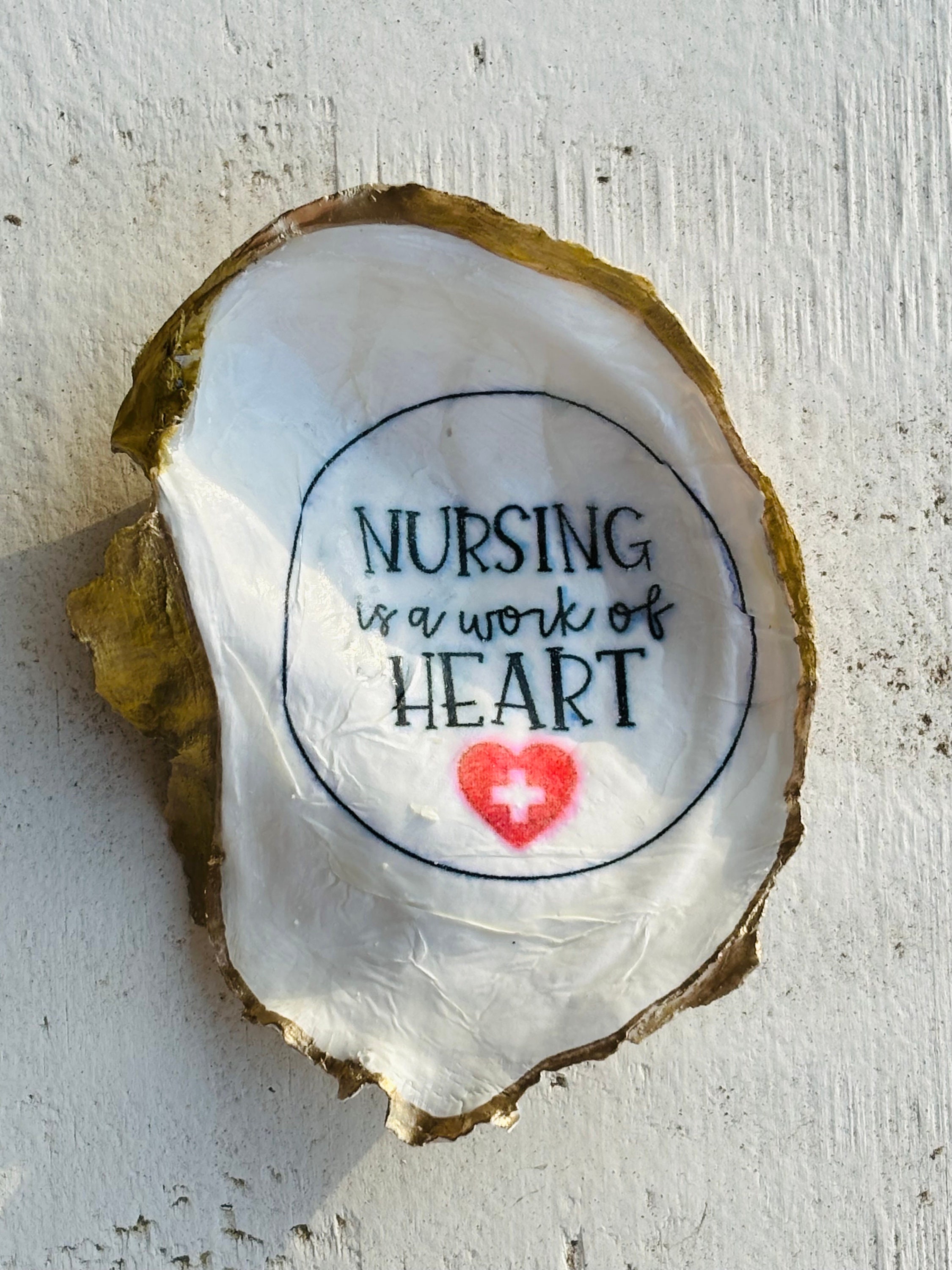 Nurses Week Gift, Nurse Oyster Shell, Unique Nurses Gift, Oyster Shell ...