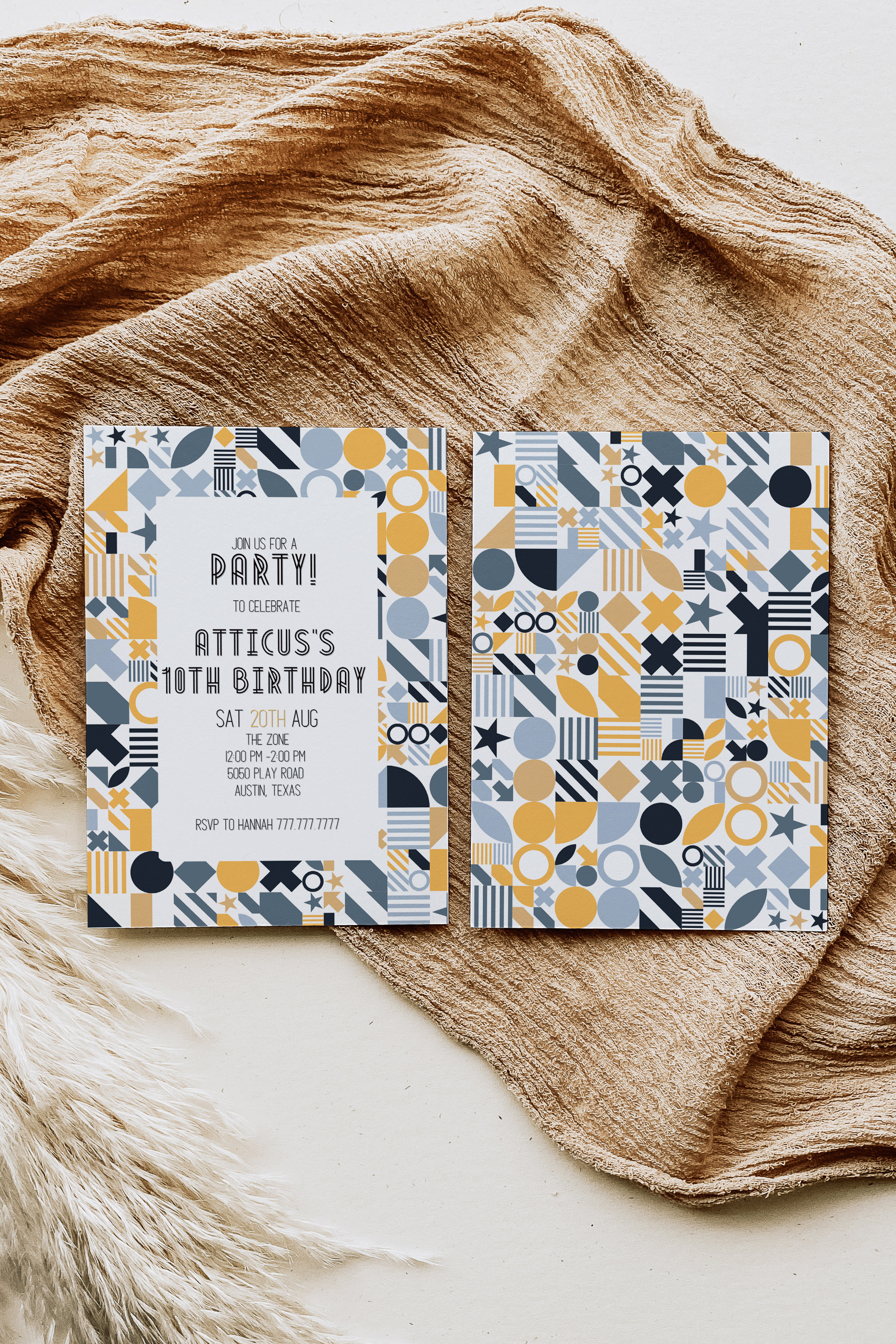 Editable Teen Boy Invitation, Tween Party, Jump Party, Any Age Invite ...