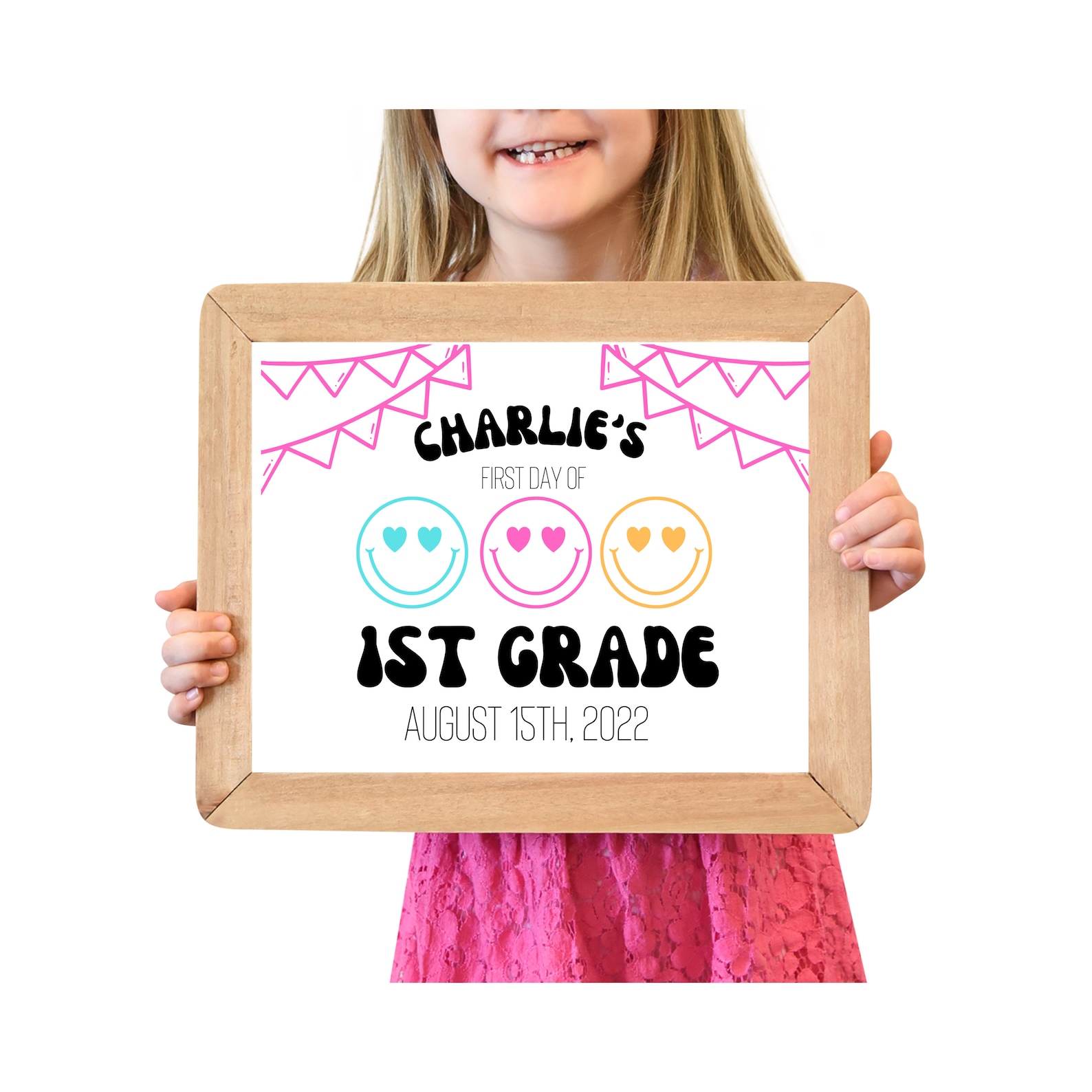 Editable First and Last Day School Sign, Back to School Photo Prop ...