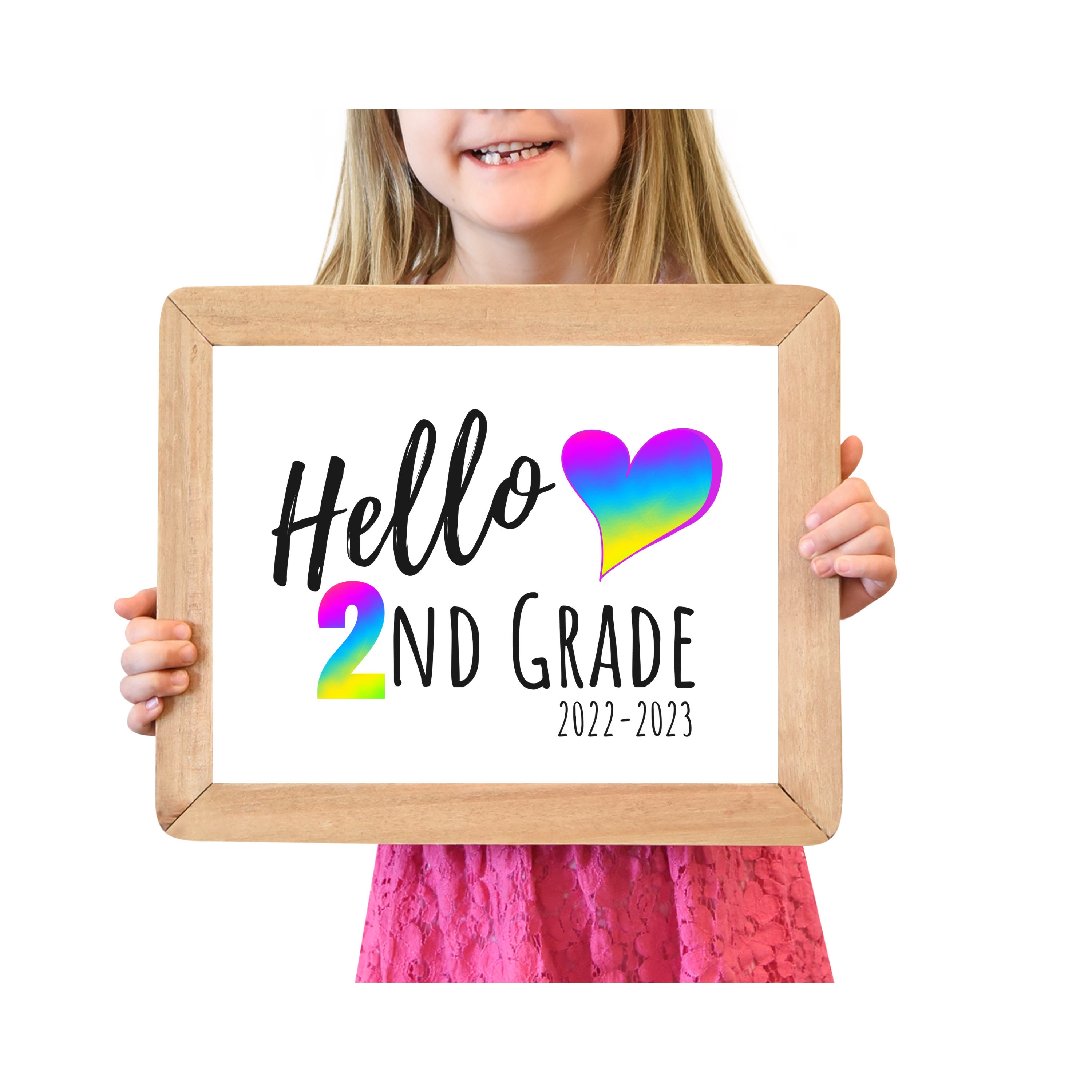 Editable Welcome Back to School Sign, 1st Day of School Prop, Rainbow ...