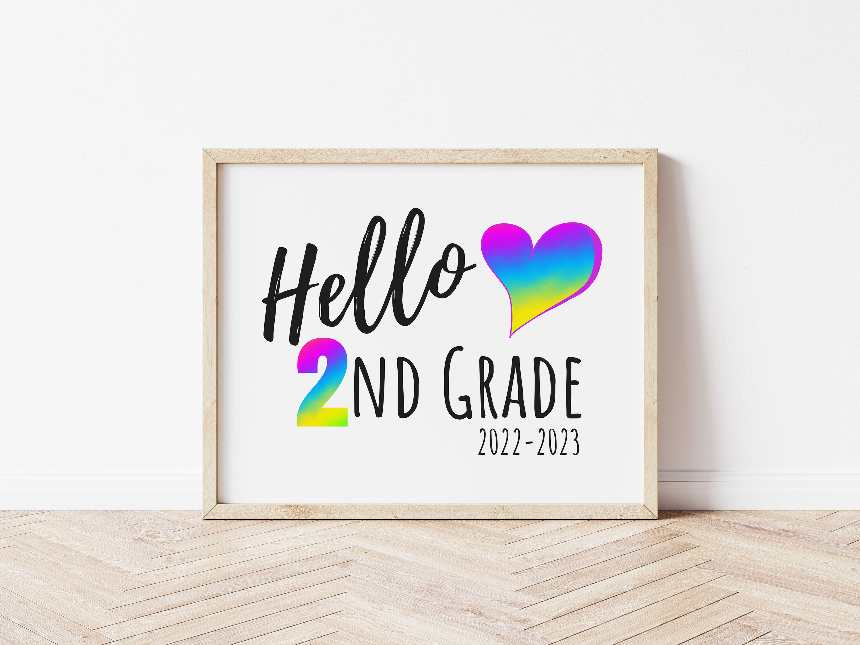 Editable Welcome Back to School Sign, 1st Day of School Prop, Rainbow ...