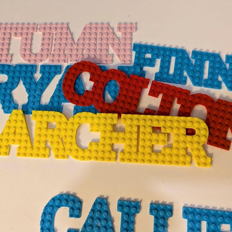 Custom Brick Name Plaque - Etsy