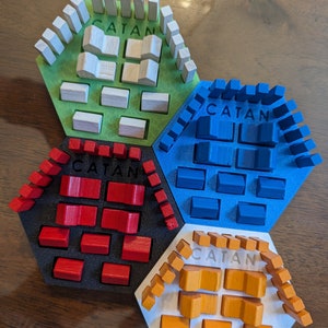 Game Piece Holders for Settlers of Catan Board Game - Etsy