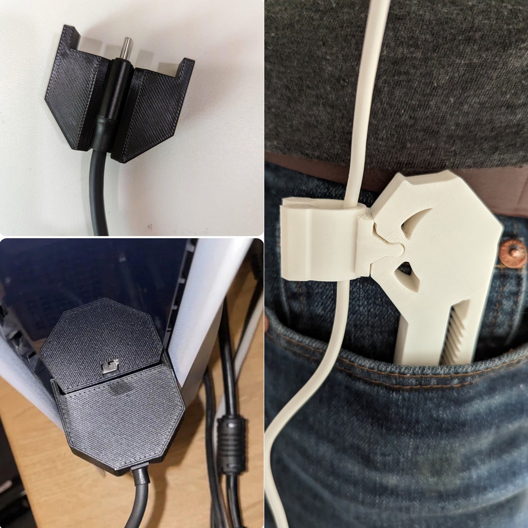 USB C Strain Relief and VR Cable Guide for PSVR2 Headsets. Compatible ...