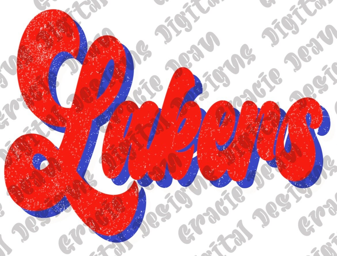 Lakers Retro Font Mascot Digital Design - Etsy