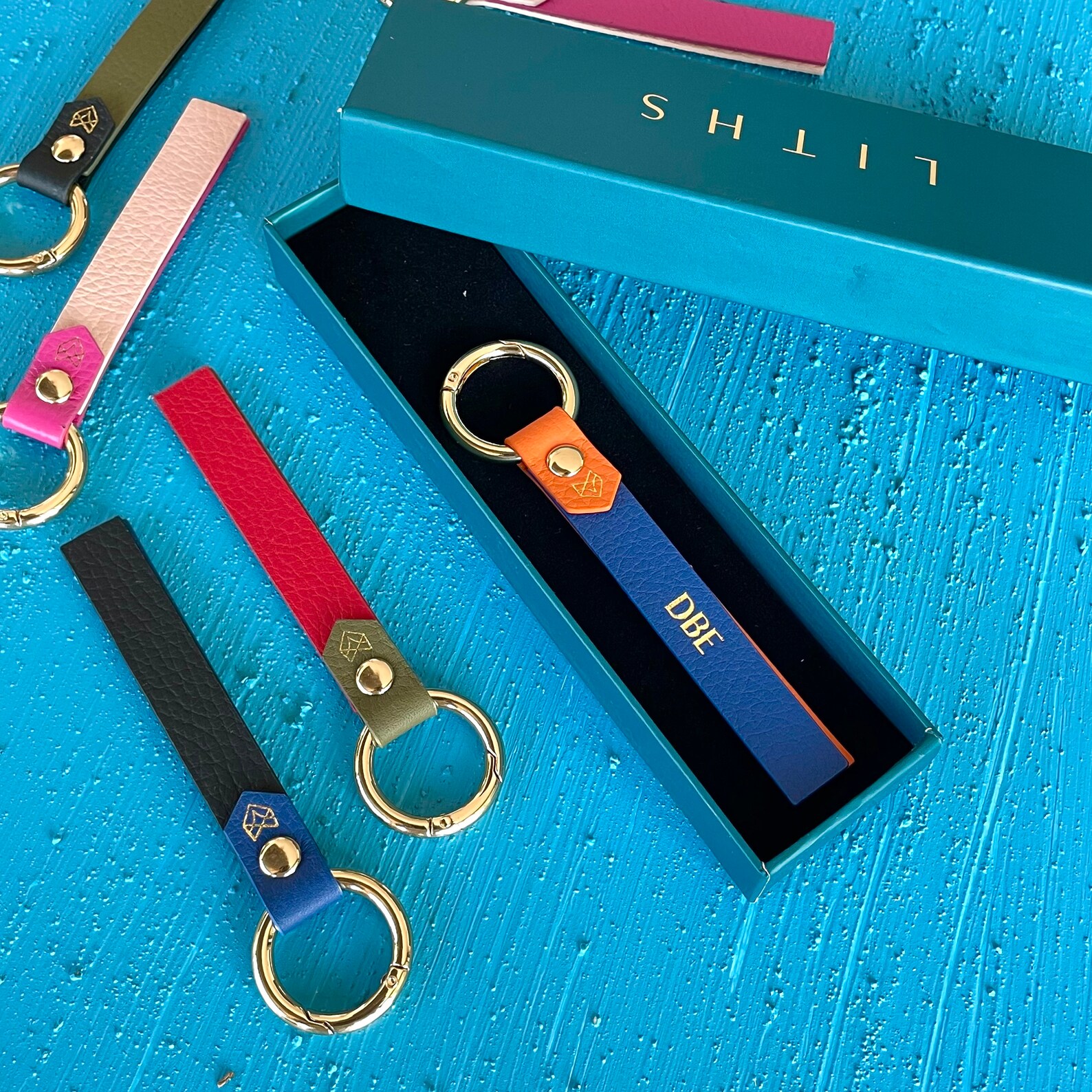 Personalized Leather Keychain Custom Keyring Leather Key Fob - Etsy