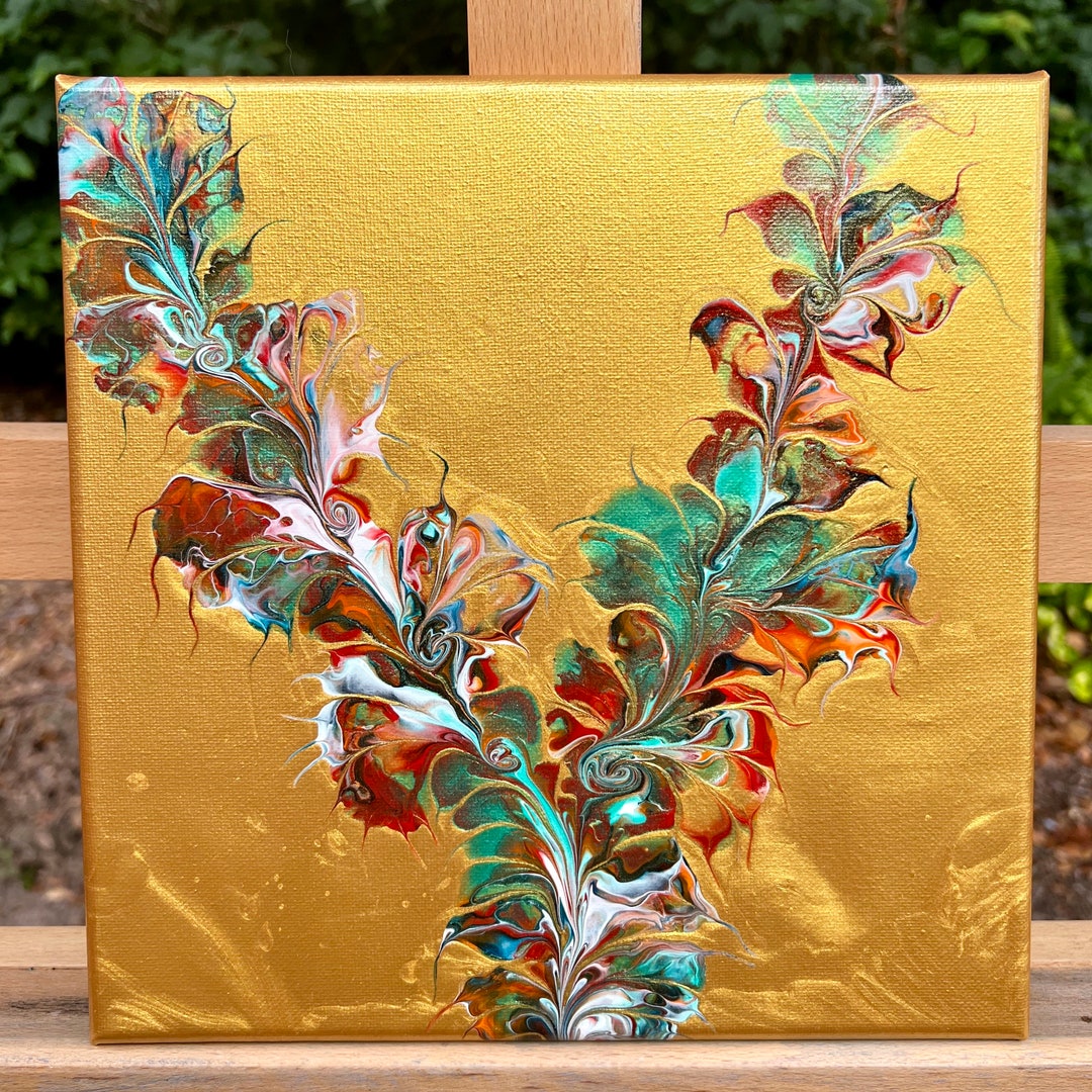 Original Art Painting Hand Painted Art Streched Canvas Vintage Look Art ...