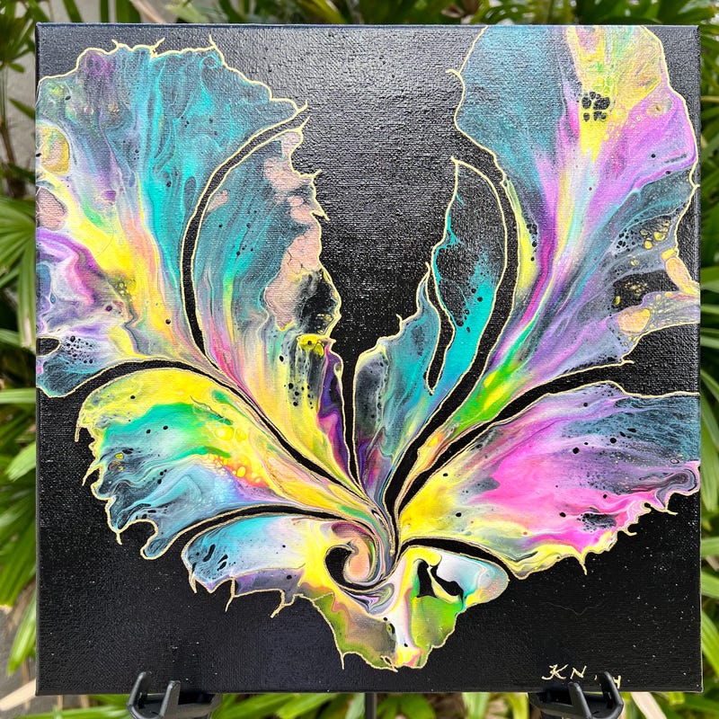 Acrylic Pour Art - Etsy