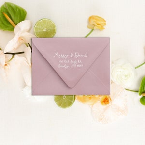 Quirky Printed Envelopes, Hand Drawn Whimsical Wedding Envelope ...