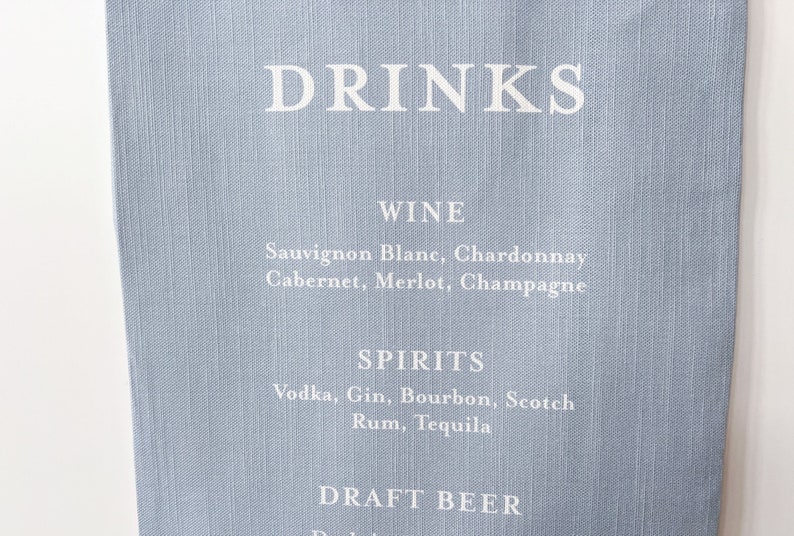 Custom Linen Sign Printing for Designers and Event Planners Wedding ...