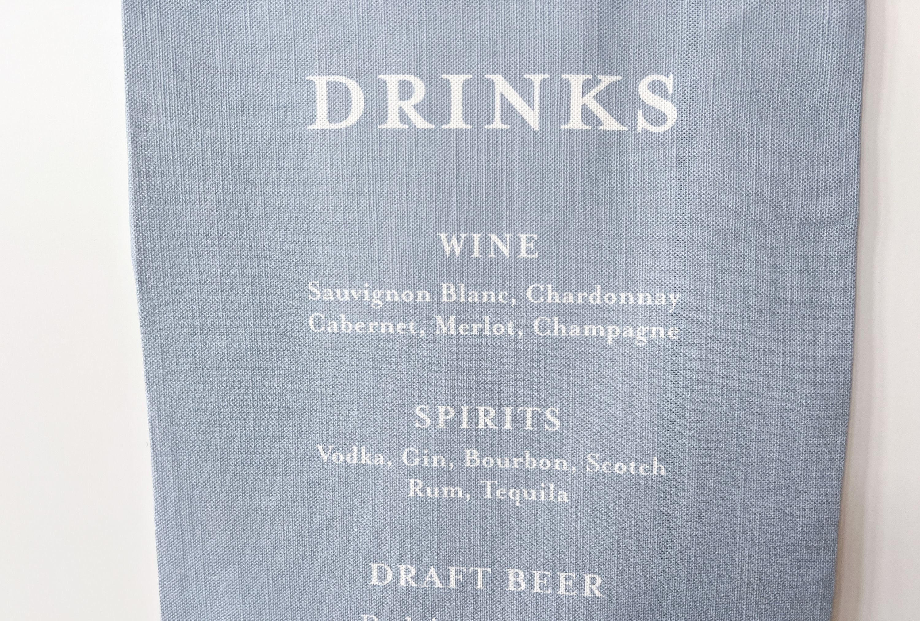 Custom Linen Sign Printing for Designers and Event Planners Wedding ...