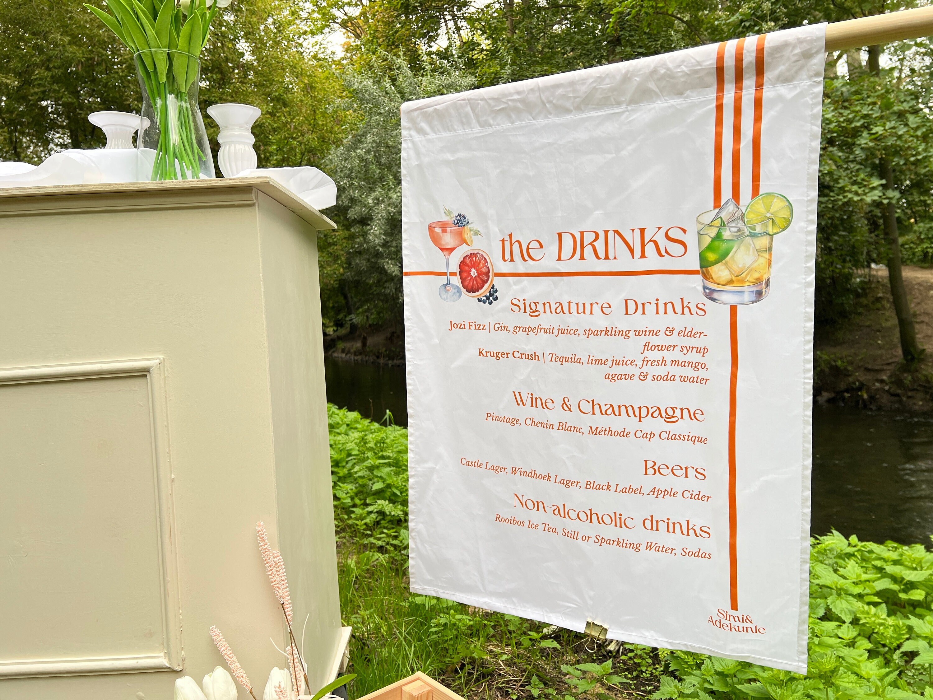 Wedding Open Bar Linen Sign Bundle Minimalist Bar Menu - Etsy