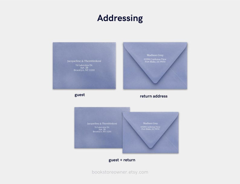 Terracotta Fall Wedding Envelopes With White Ink | A7 Guest Address ...