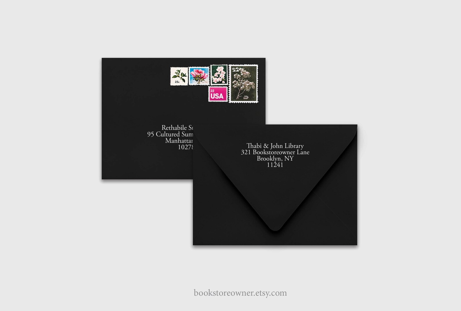Terracotta Fall Wedding Envelopes With White Ink | A7 Guest Address ...