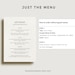 Whimsical Wedding Oval Shaped Menu Cards With Guest Names Custom ...