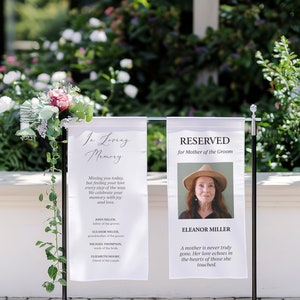 In Loving Memory Linen Sign, Wedding Memorial Table Sign, Linen Sign ...