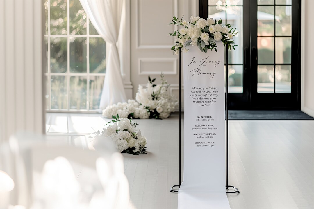 In Loving Memory Linen Sign for Wedding Ceremony, Memory Sign for ...