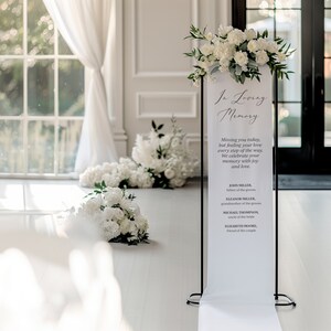 In Loving Memory Linen Sign for Wedding Ceremony, Memory Sign for ...