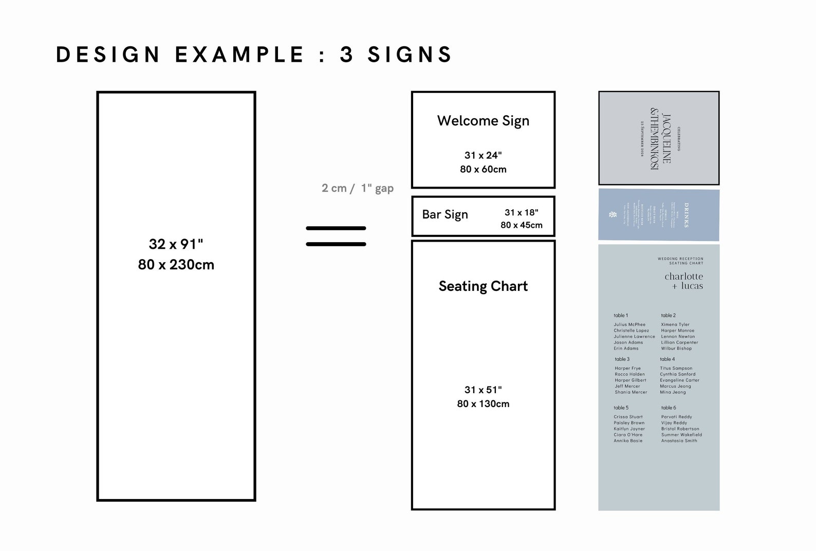 Custom Linen Sign Printing for Designers and Event Planners Wedding ...